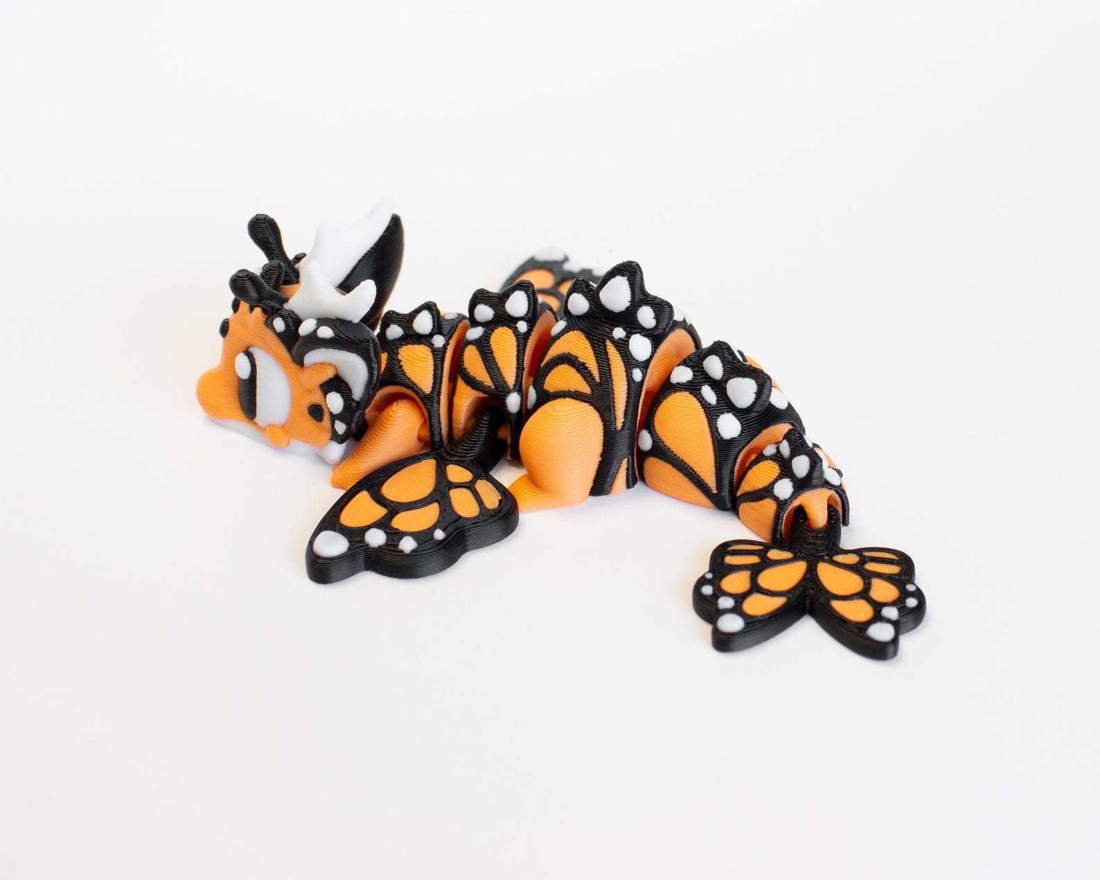 Monarch Butterfly Dragon! Cute 3D Printed Flexi Dragons With Wings, 3D ...
