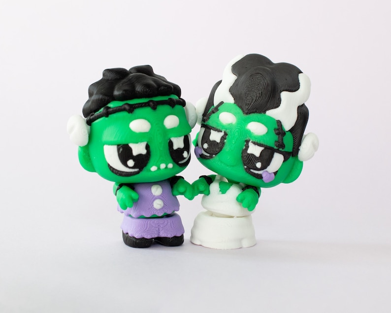 3D Printed Frankenstein Set! Flexi Spooky Trick or Treat Decor for ...