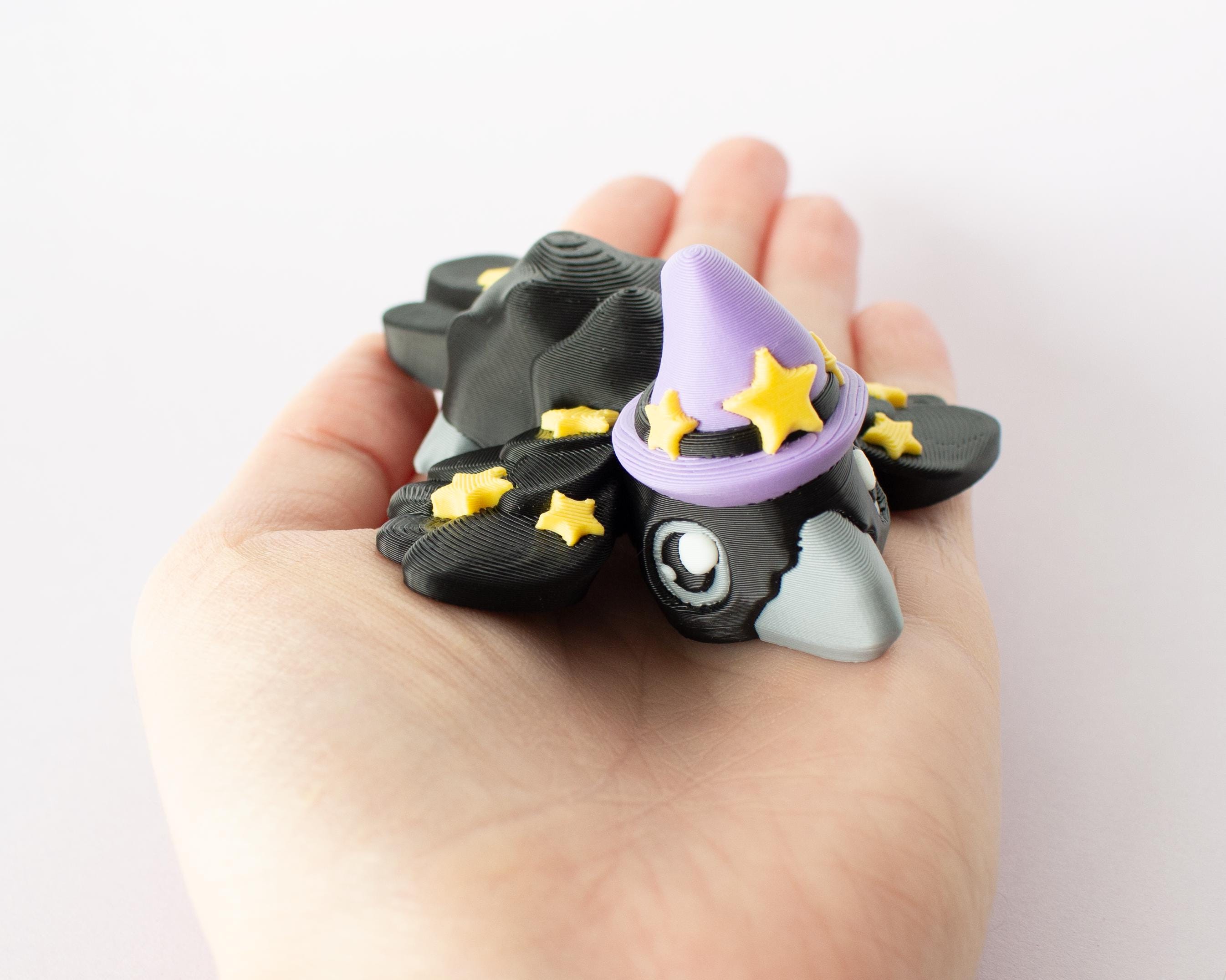Fidget Witch Crow! Cute 3D Printed Spooky Trick or Treat Decor for ...