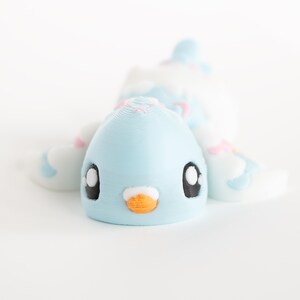 Cute Cotton Candy Pigeon! 3D Printed Animals, Articulated Fidget Birds ...