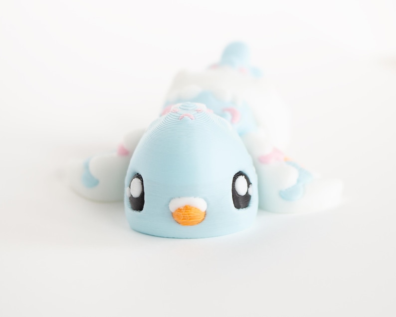 Cute Cotton Candy Pigeon! 3D Printed Animals, Articulated Fidget Birds ...