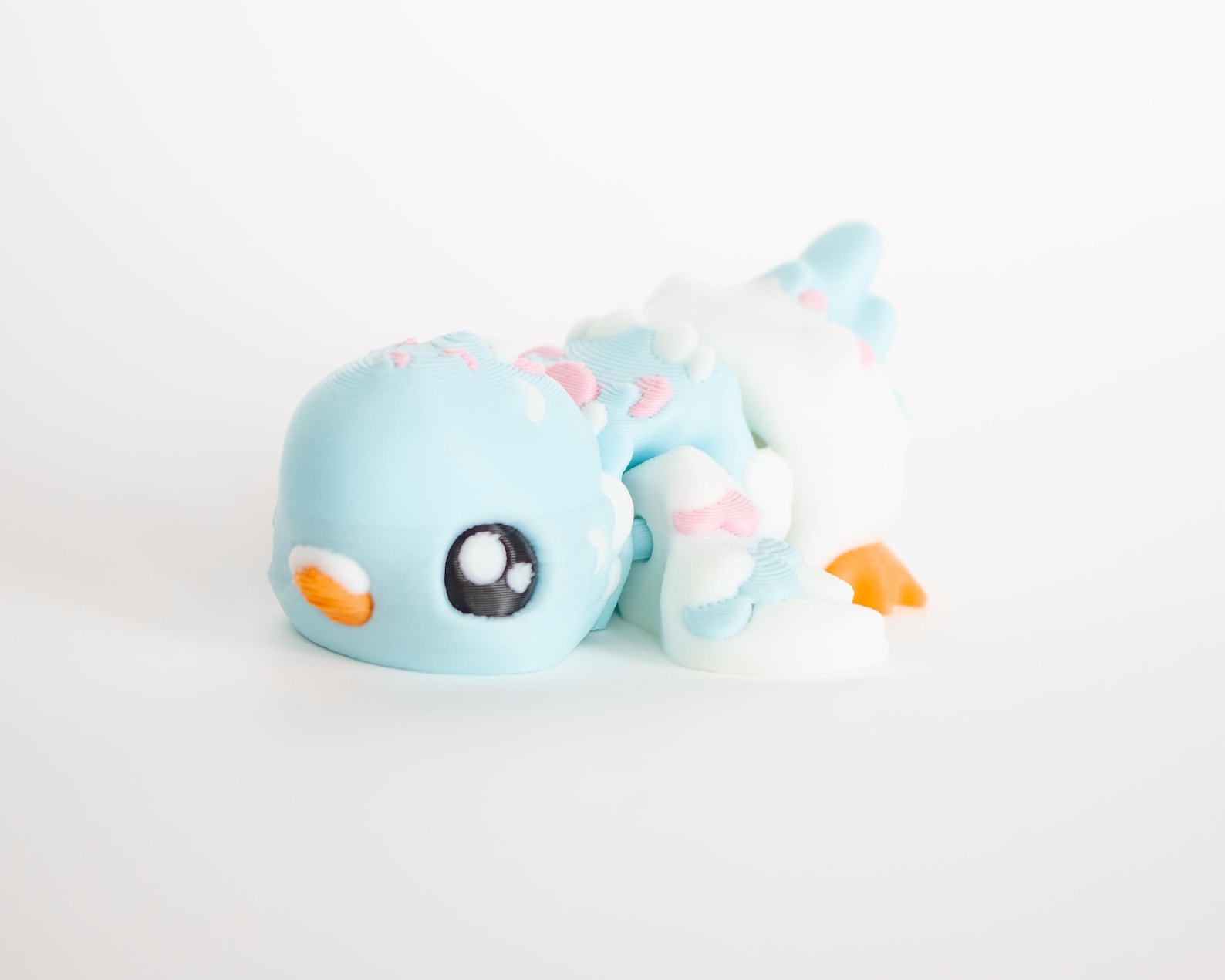 Cute Cotton Candy Pigeon! 3D Printed Animals, Articulated Fidget Birds ...