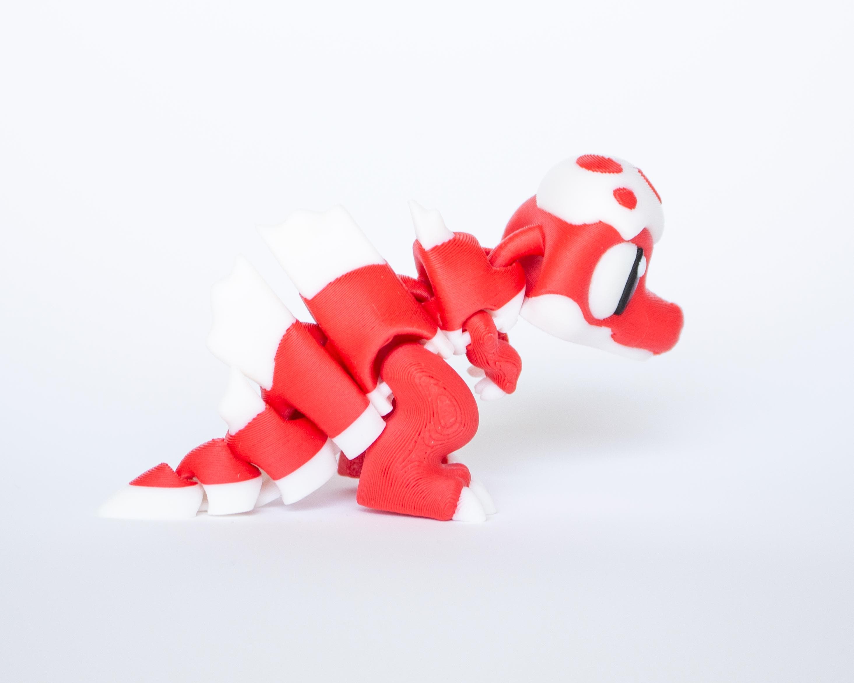 3D Printed Spinosaurus Dinosaur Toy, Articulated Flexi Fidget Dino ...