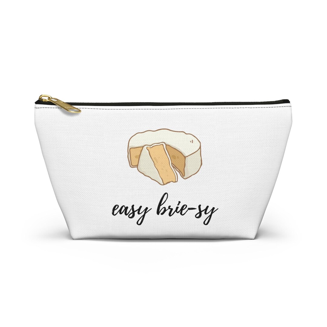 Easy Brie-sy Brie Lover Cheese Clover Accessory Pouch. - Etsy