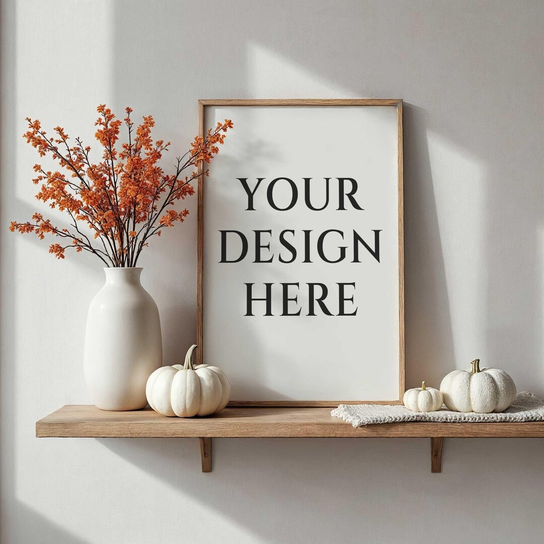 A4 Size PSD Frame Mockup, Modern Room Interior Frame Mockup, Digital ...