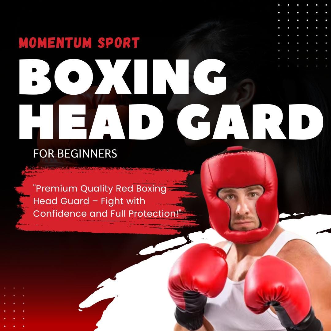 Boxing Head Guard Red Headgear MMA Head Protection Sparring Helmet ...