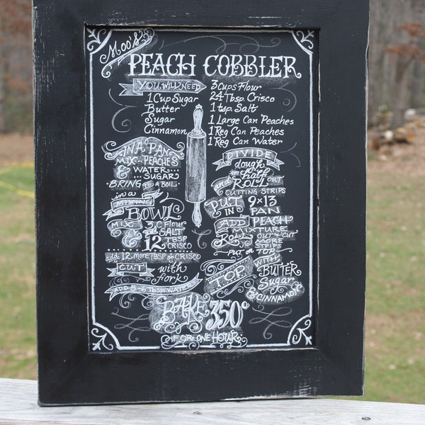 Peach Cobbler Recipe - Etsy