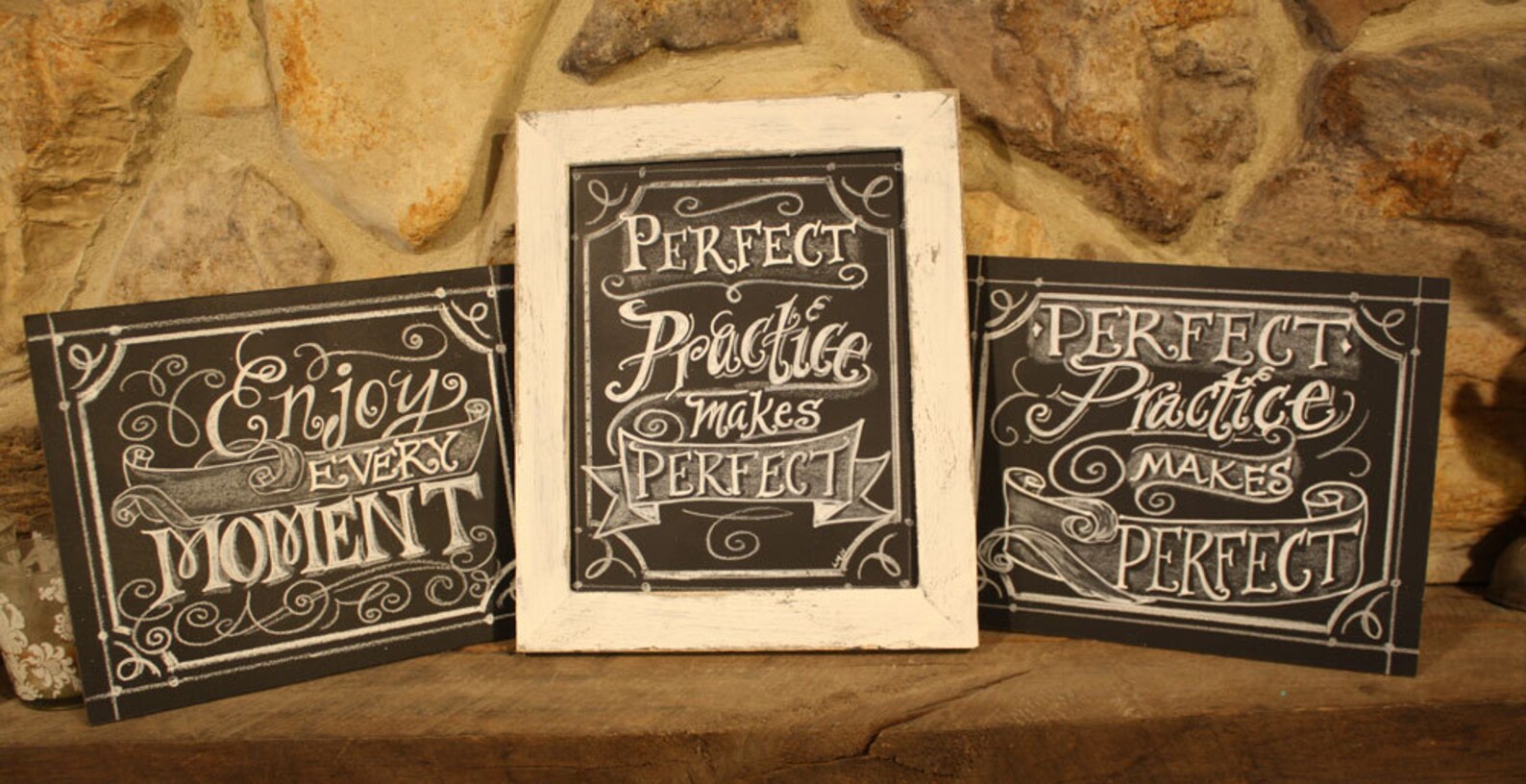 Chalkboard Art Sign Perfect Practice Makes Perfect Framed 8x10 - Etsy