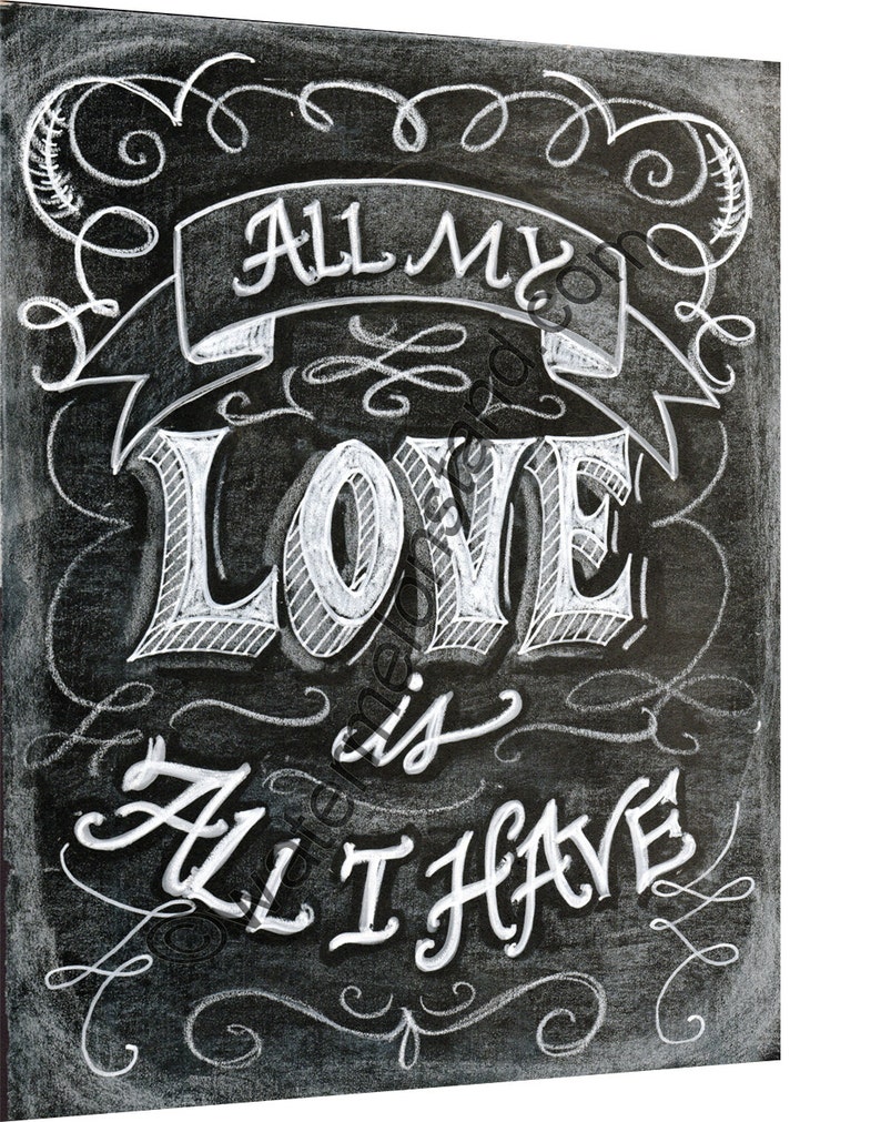 Chalkboard Art Poster Custom Chalboard Paper Poster - Etsy