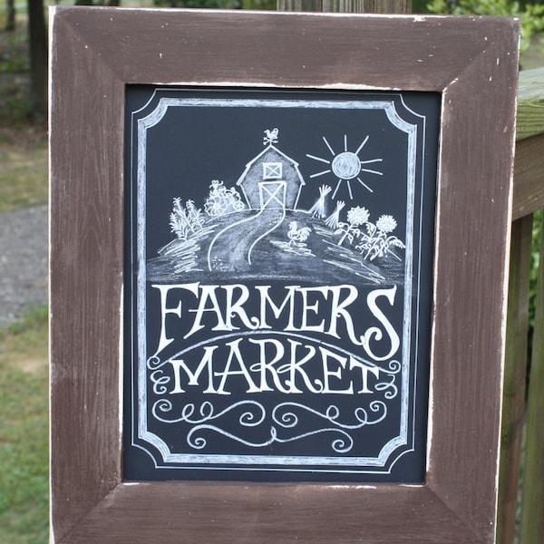 Farmers Market Chalkboard - Etsy