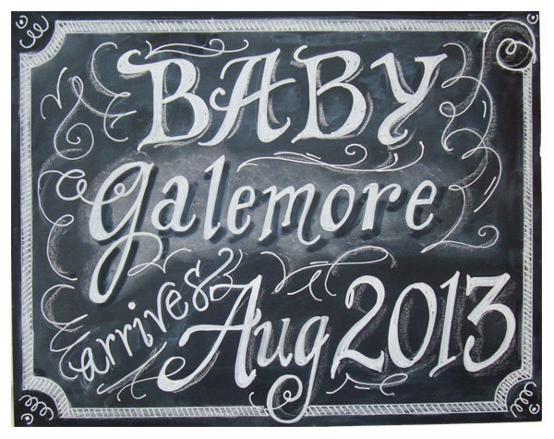 11 X 14 Unframed Small Chalkboard Art Sign for Your Wedding or Event or ...