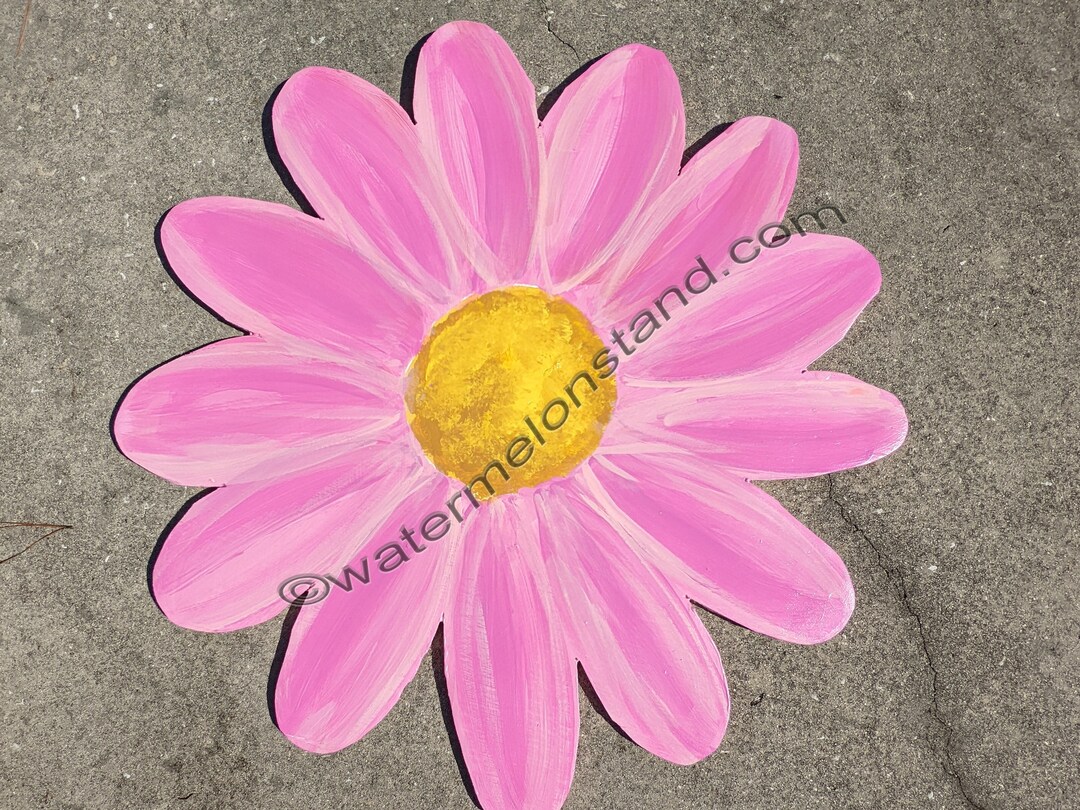 Giant Huge Wood PINK Aster Flower Sign Vintage Style Old - Etsy