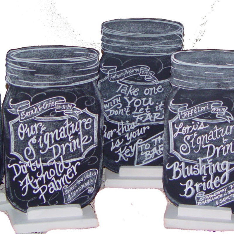 Mason Jar Chalkboard - Etsy