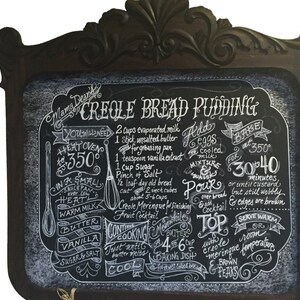 Custom Favorite Family Recipe Board Chalkboard Art Sign Framed 18 X 24 ...
