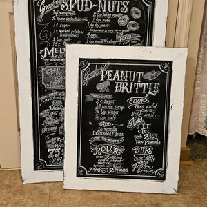 RECIPE Sign Chalkboard Art Sign for Mother' Day Gift in Color Christmas ...