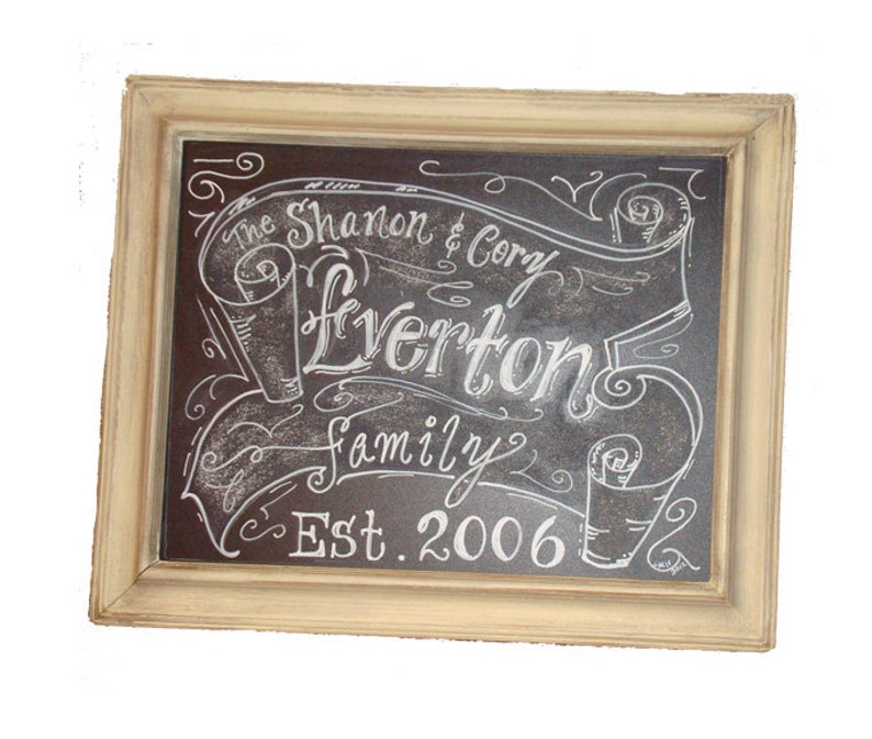 Framed 11 X 14 Chalkboard Art Sign for Your Wedding or Event - Etsy