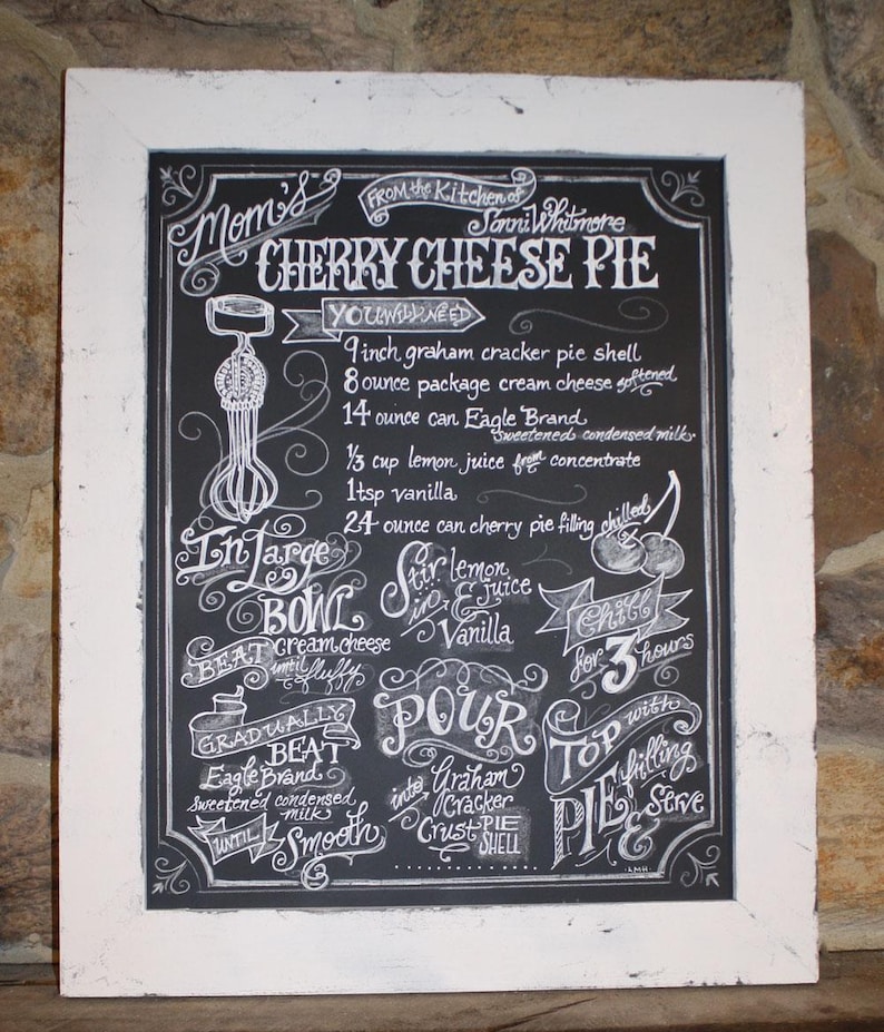 Your Favorite Family Recipe Chalkboard Art Sign Framed 18x24 - Unique ...