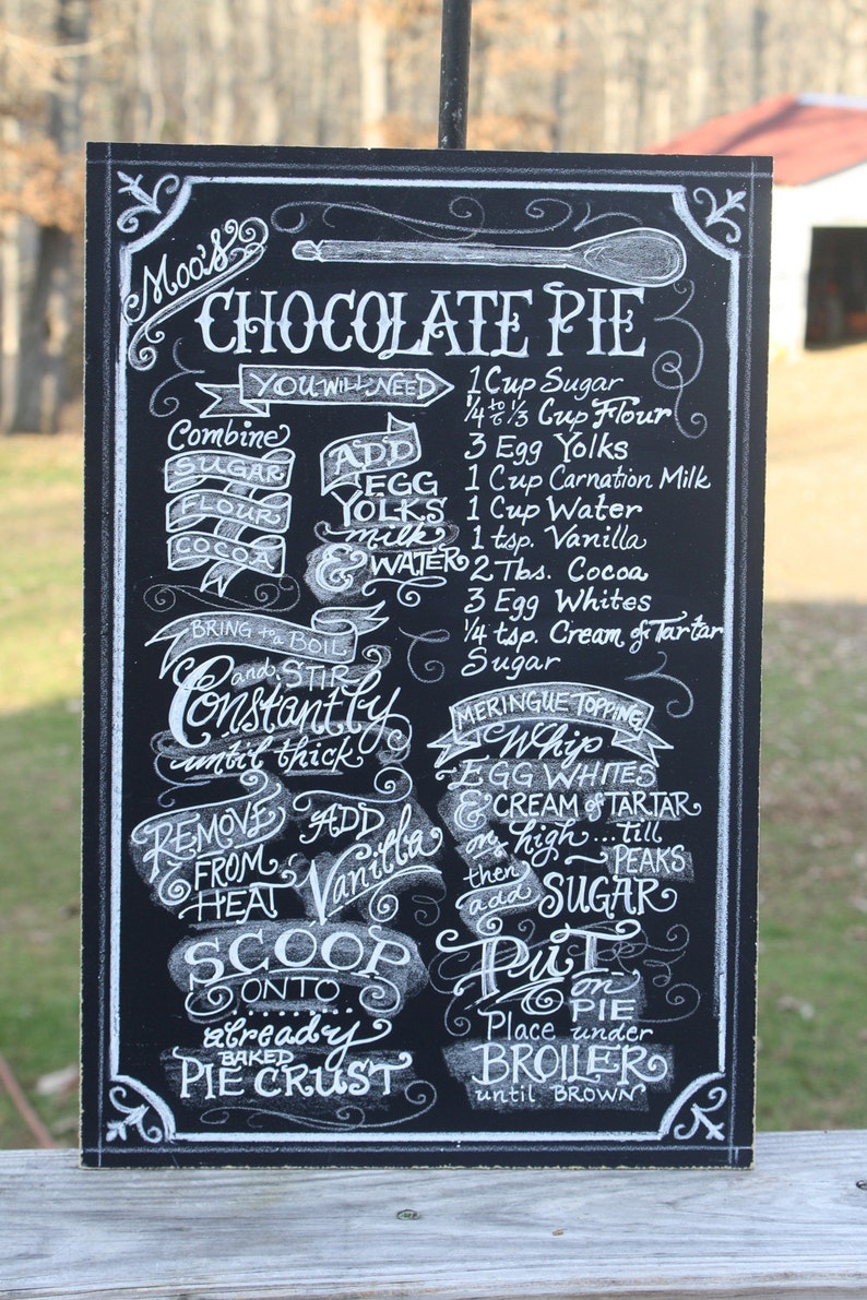 Your Favorite Family Recipe Chalkboard Art Sign Framed 18x24 - Unique ...