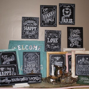 Chalkboard Poster - Austen Quote Chalkboard - Paper Poster - Etsy