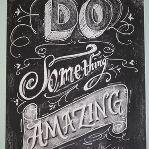 Chalkboard Art Poster - Custom Chalboard - Paper Poster - Etsy