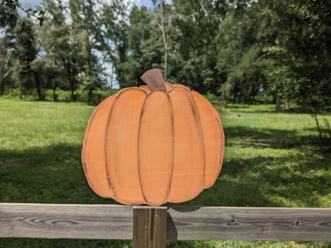 Vintage Style Giant Pumpkin Sign: Hand-painted Farmhouse Country Fall ...