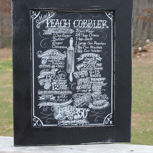 Custom Favorite Family Recipe Board Chalkboard Art Sign Framed 18 X 24 ...