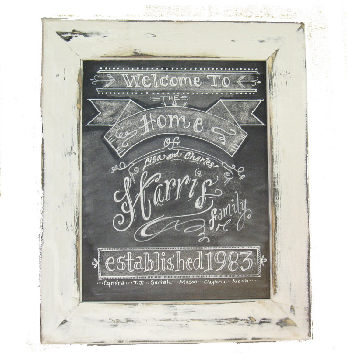 Framed 11 X 14 Chalkboard Art Sign for Your Wedding or Event - Etsy