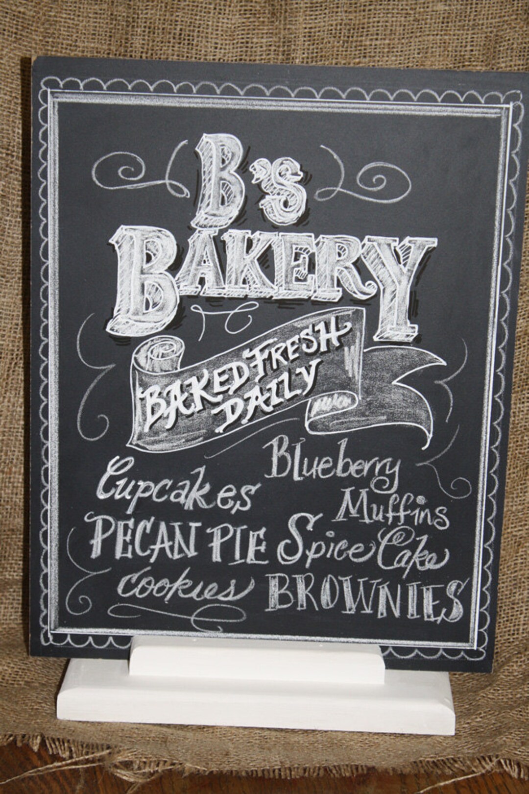 Custom Chalkboard Art Sign With Stand 11 X 14 Unframed Small - Etsy