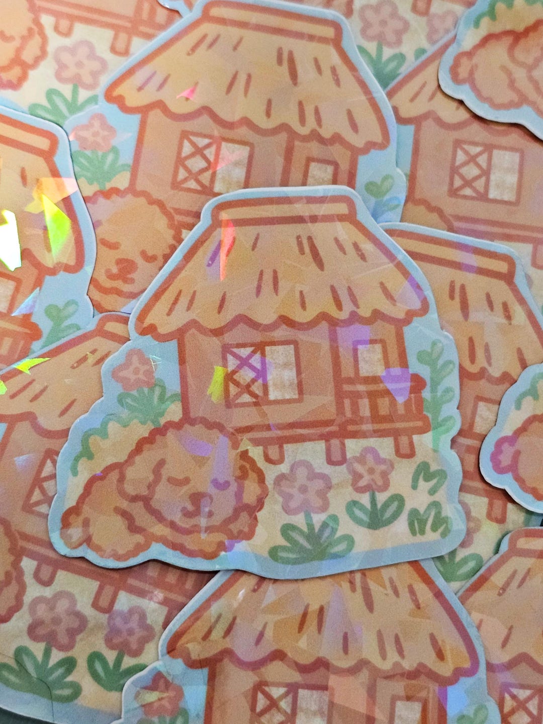Bahay Kubo Vinyl Sticker: Filipino House Holographic Decal - Etsy