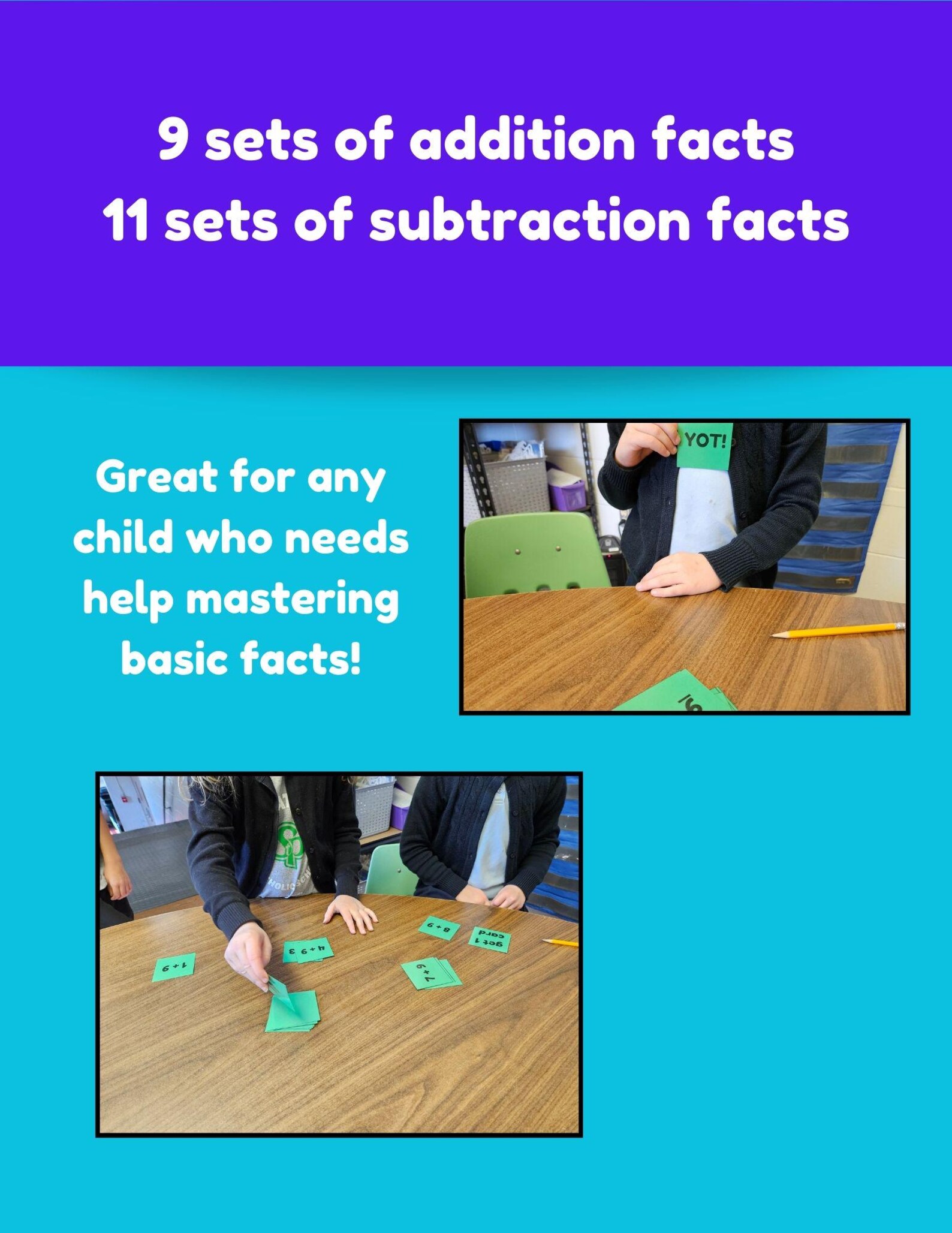 Addition and Subtracts Facts Game YOT! - Etsy