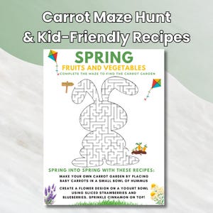 Printable Kids Nutrition Worksheets – Spring Fruit and Vegetables ...