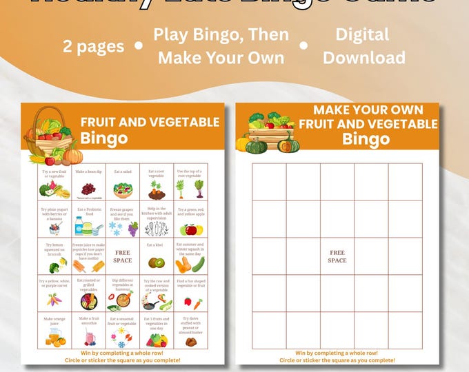Nutrition Health BINGO Game, Healthy Eating Patient Education, Learning ...