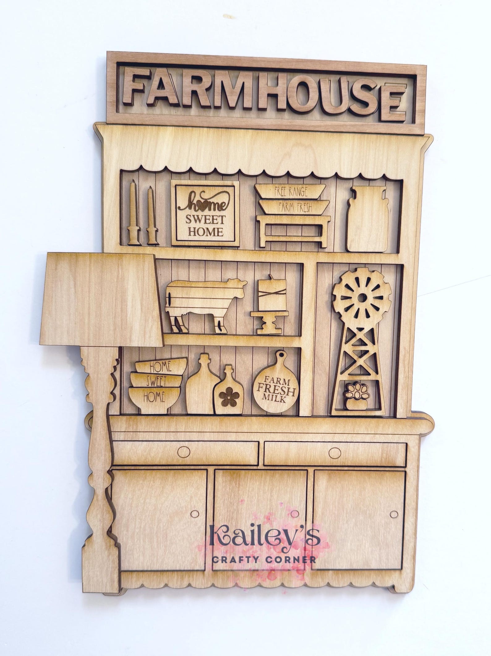 Mini Wood Hutch Decor, Decor TS Inspired, Rood Decor, Girl Room Decor ...