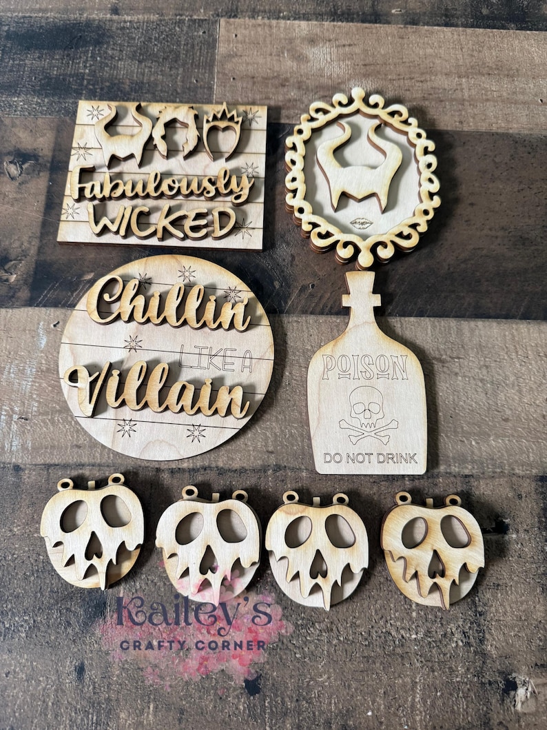 Villains Tier Tray Decor, Diy Villains Tier Tray - Etsy