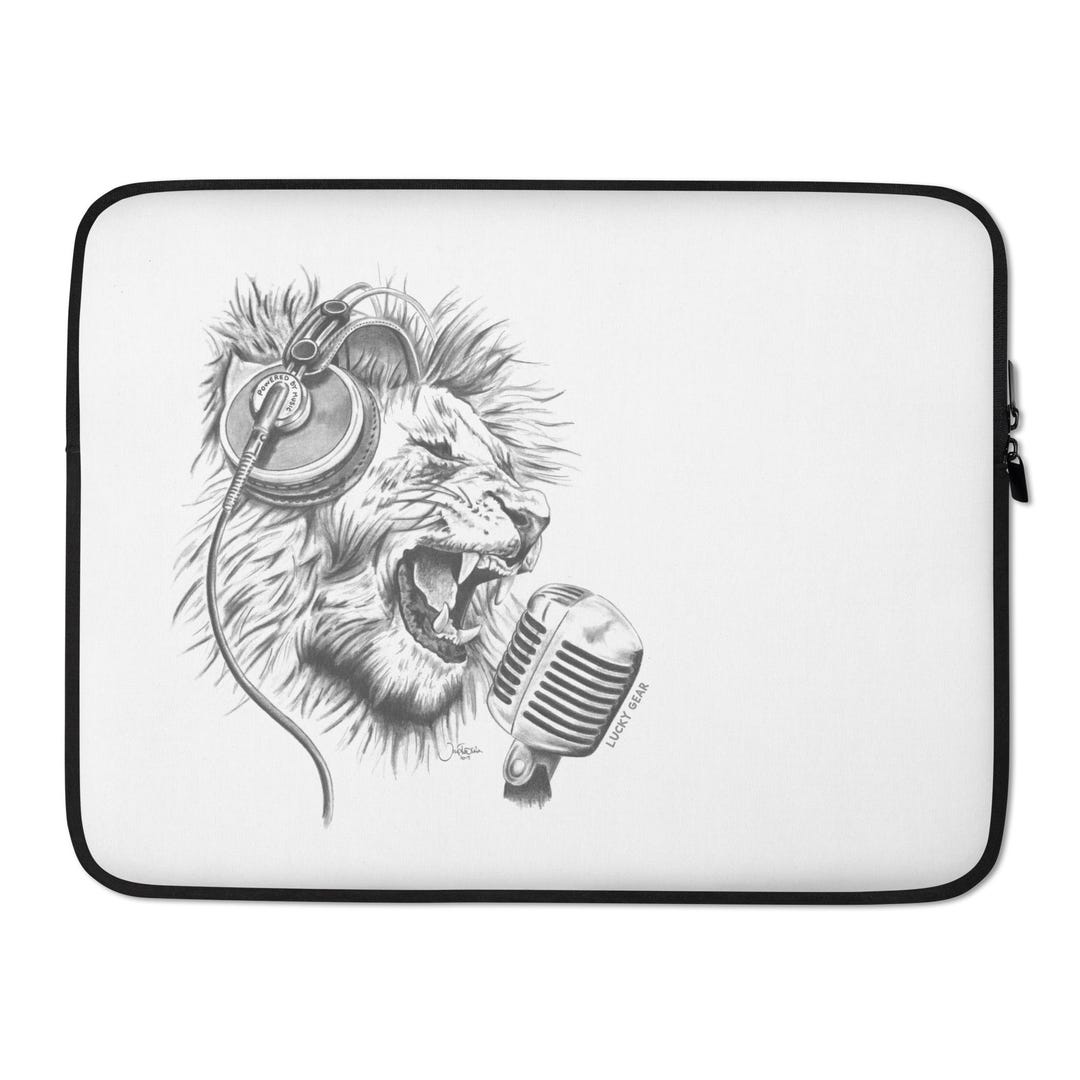 Singing Lion Laptop Sleeve, Music Lover Gift - Etsy
