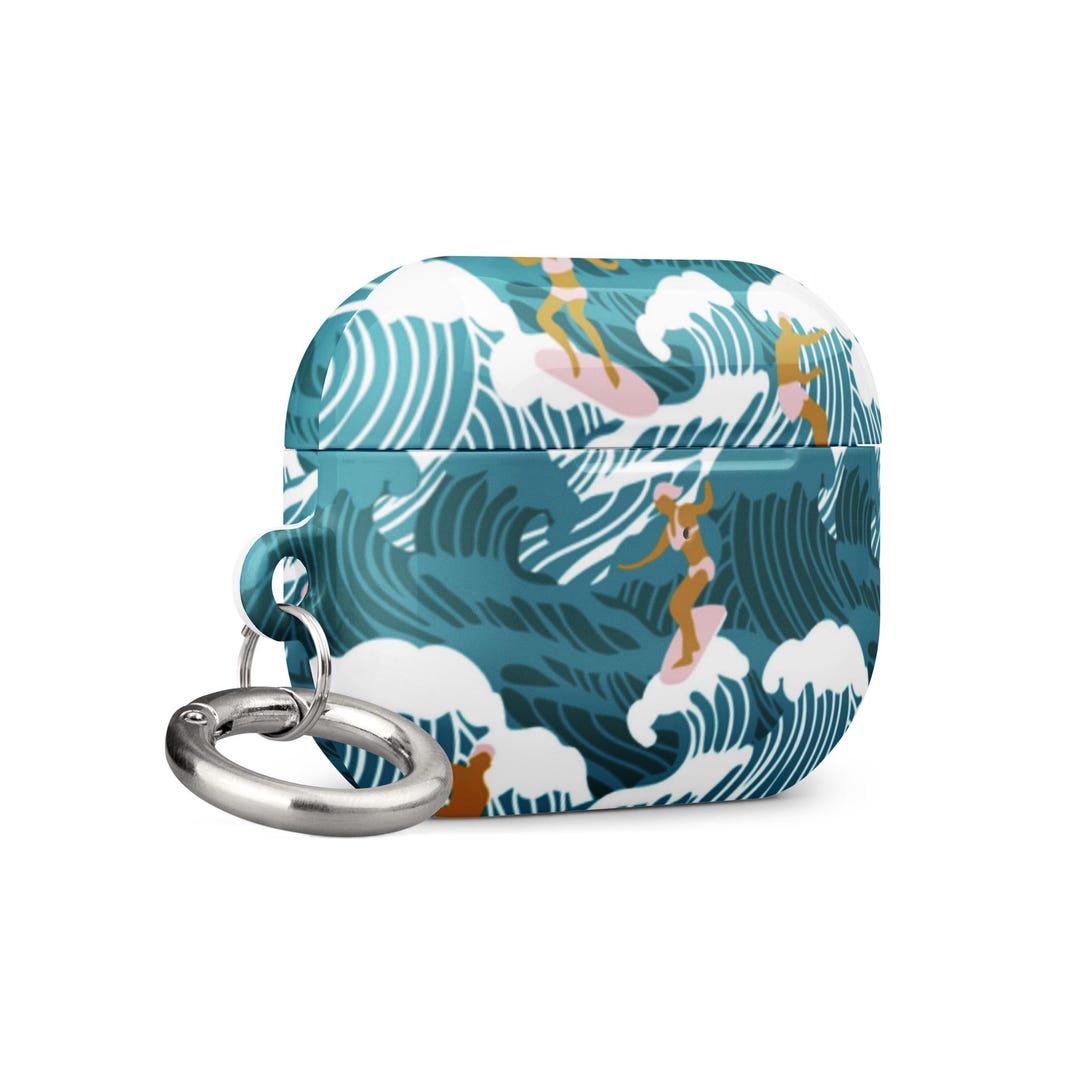Wave Rider Airpods Pro 2 Case, Surfing Design, Impact-absorbing - Etsy