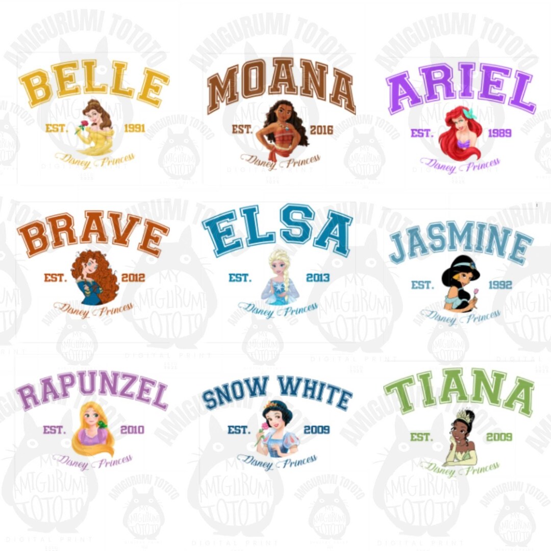 Disney Princess Characters Png, Disney Princess Group Png, Disney Moana ...