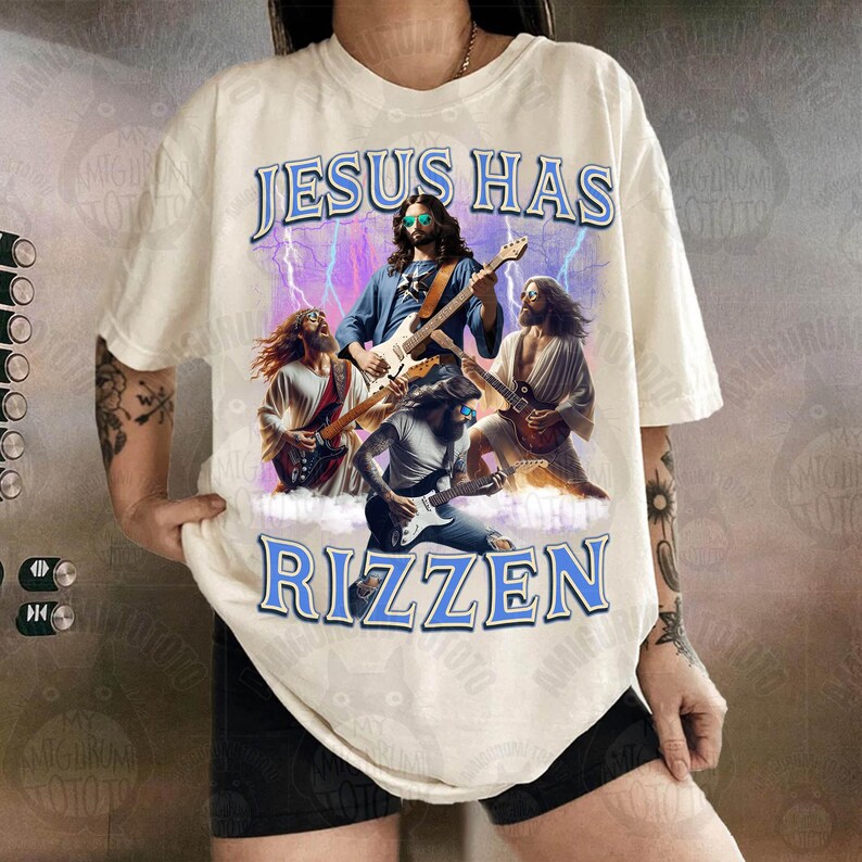 Jesus Has Rizzen PNG - Retro 90s Graphic Bootleg Png - Easter PNG ...