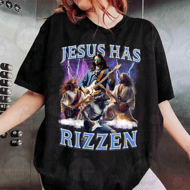 Jesus Has Rizzen PNG - Retro 90s Graphic Bootleg Png - Easter PNG ...