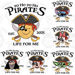 Disney Characters Pirates Png, Yo Ho Yo Ho A Pirate's Life for Me ...