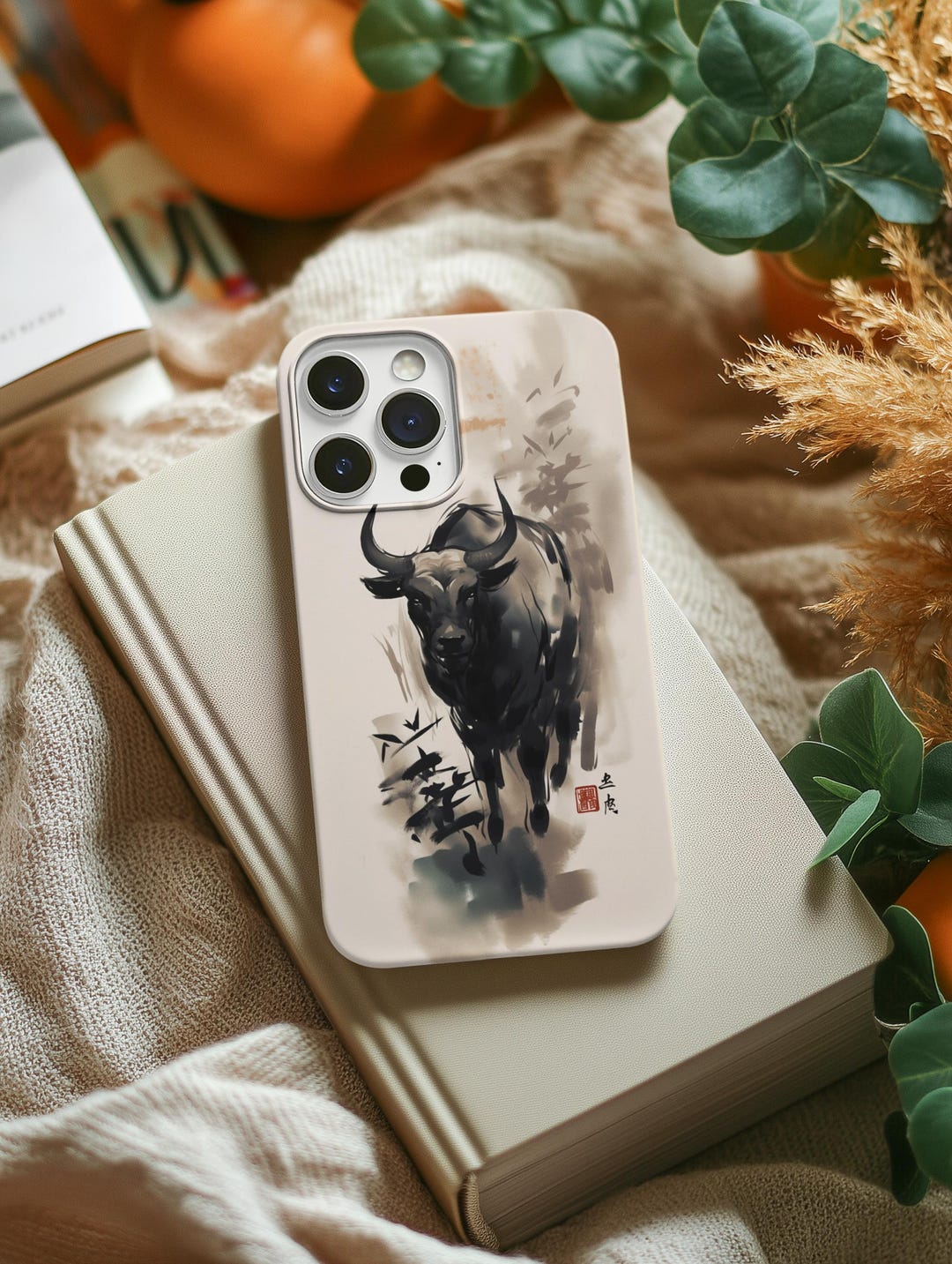 Chinese Zodiac Ox Ink Art Phone Case | Year of the Ox | Traditional ...