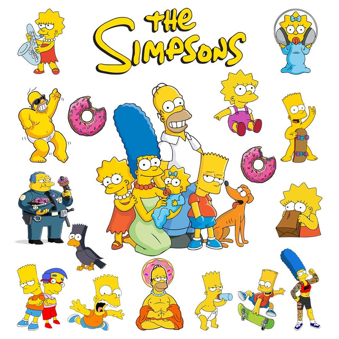 35+ Simpsons Clipart Mega Bundle | SVG Cut Files for Cricut, Silhouette ...