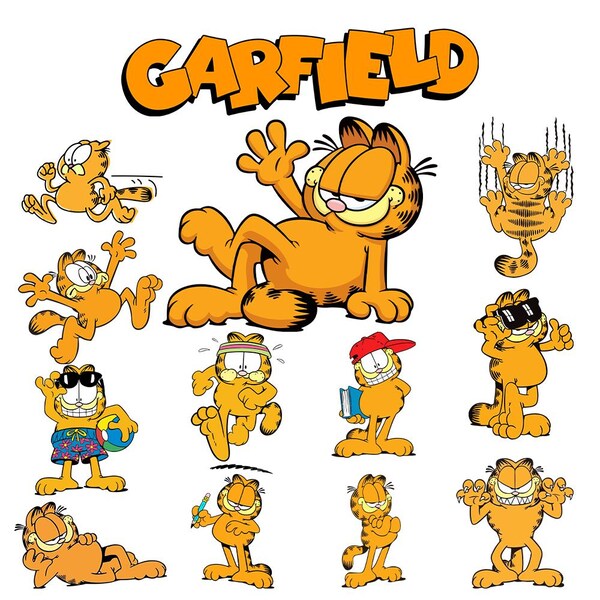 Garfield Svg - Etsy