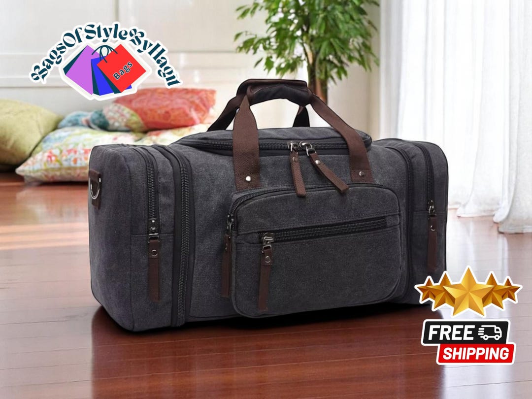 Monogram Weekender Bag | Groomsmen Duffle Bag | Personalized Overnight ...