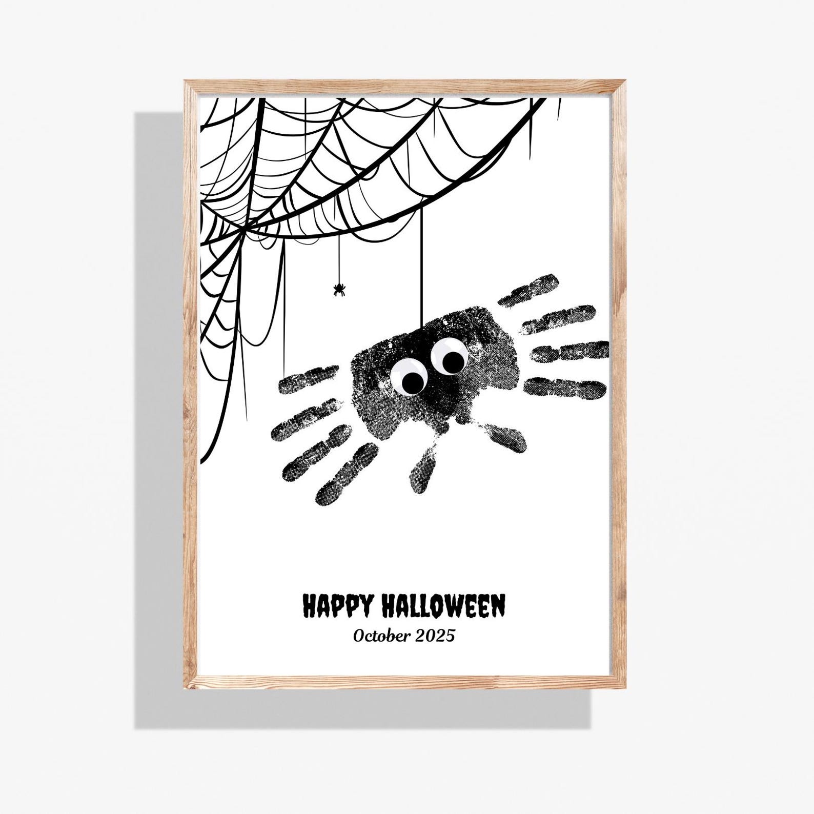 Halloween Handprint Craft Printable | Spider Handprint Art | Preschool ...