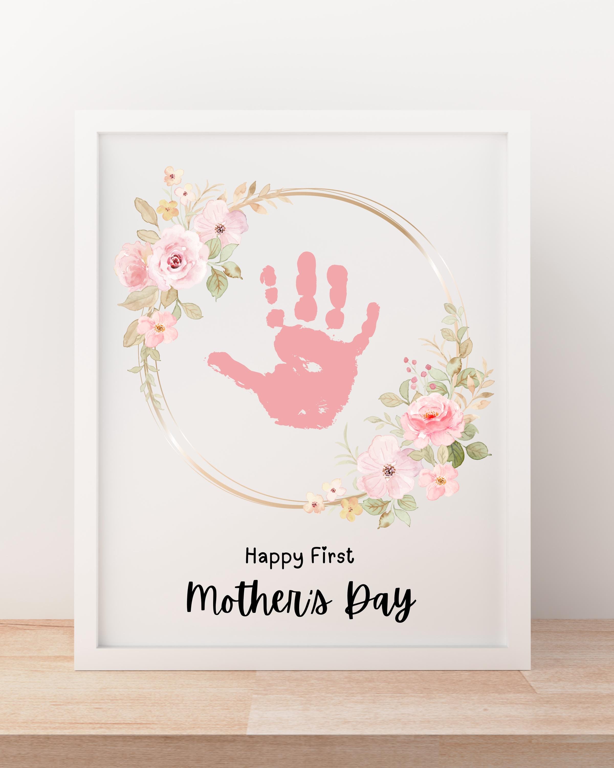 Mother's Day Handprint Craft for Kids | Gift for Mom | Flower ...