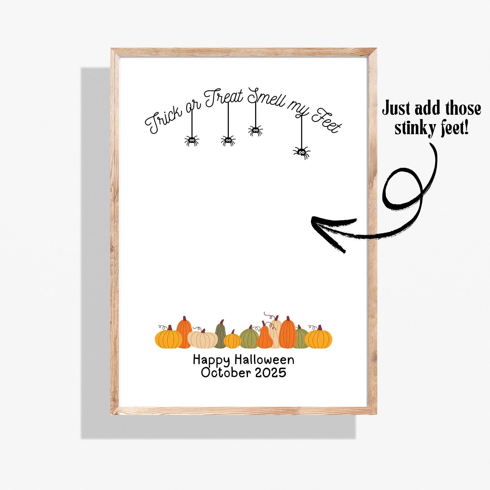 Halloween Footprint Keepsake | Printable Kids Craft | Halloween Kids ...