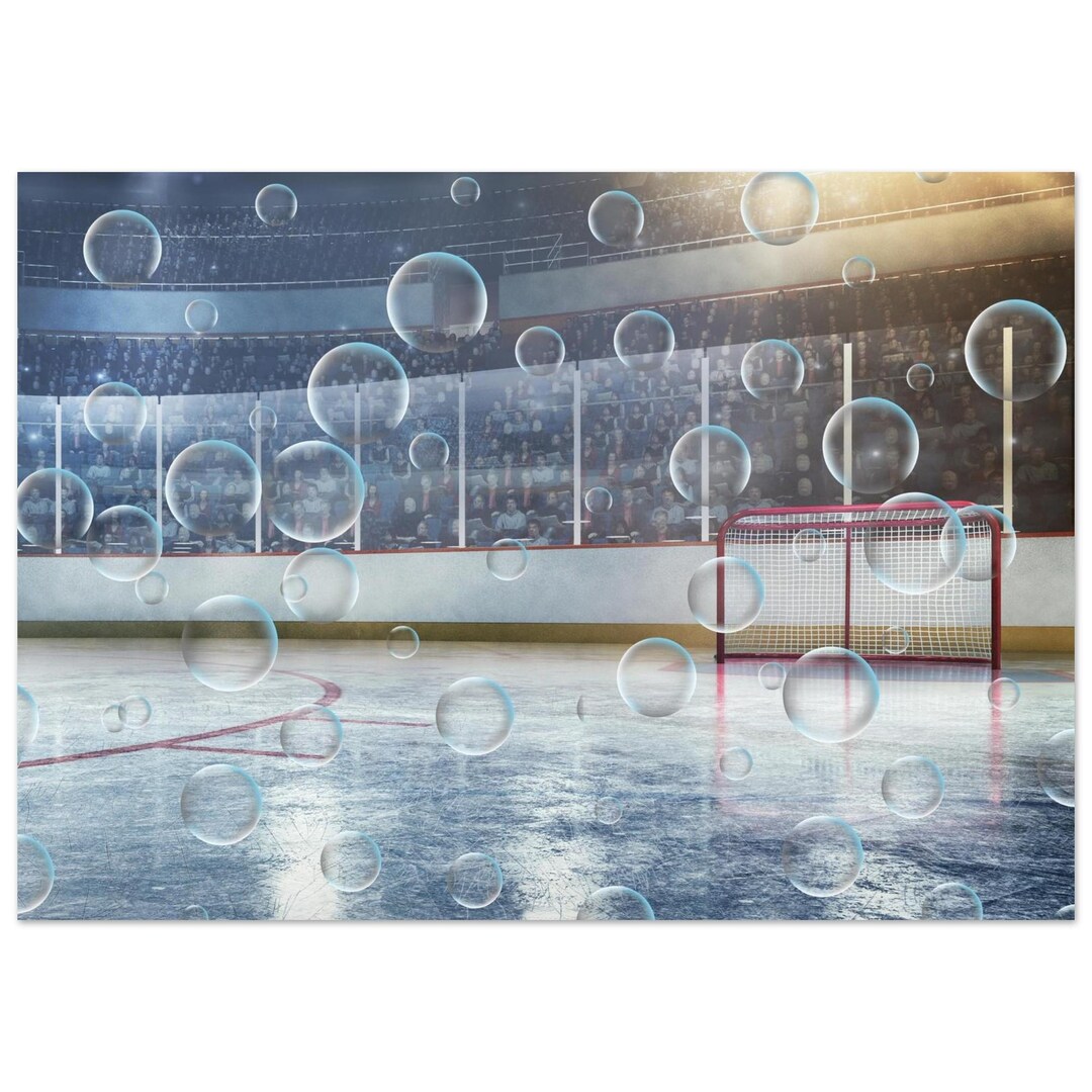 Hockey Rink Fish Tank Backdrop Poster - Semi-glossy Paper With Vibrant ...