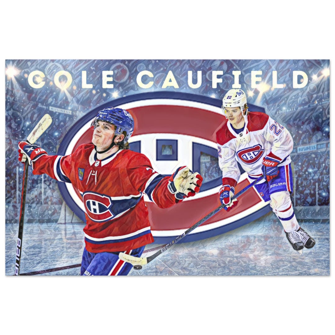 Cole Caufield Poster Montreal Canadians Art NHL Hockey Poster Man Cave ...