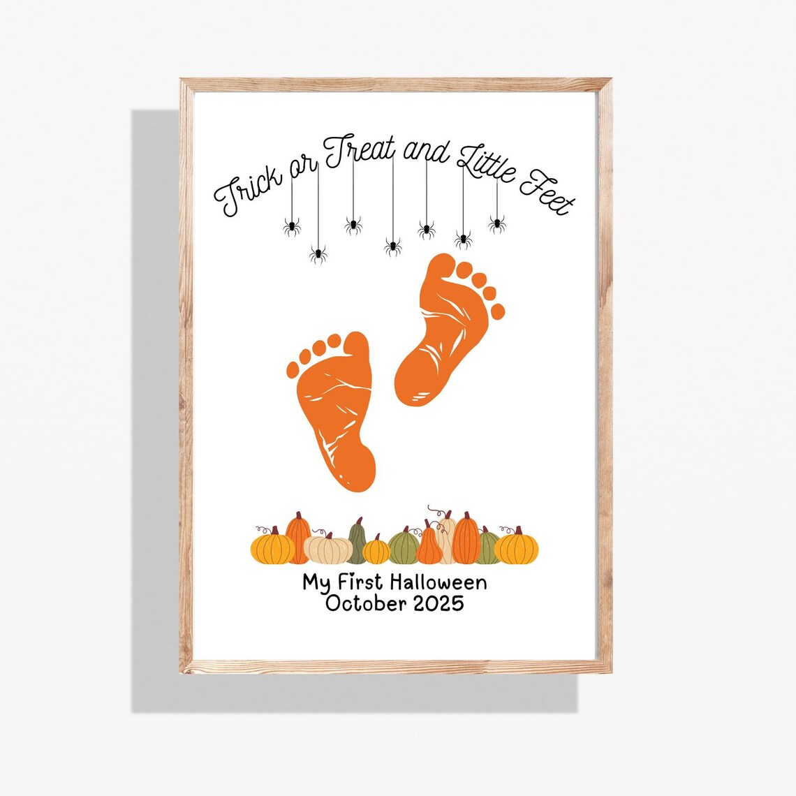 Baby’s First Halloween Keepsake | Halloween Footprint Art | Handprint ...